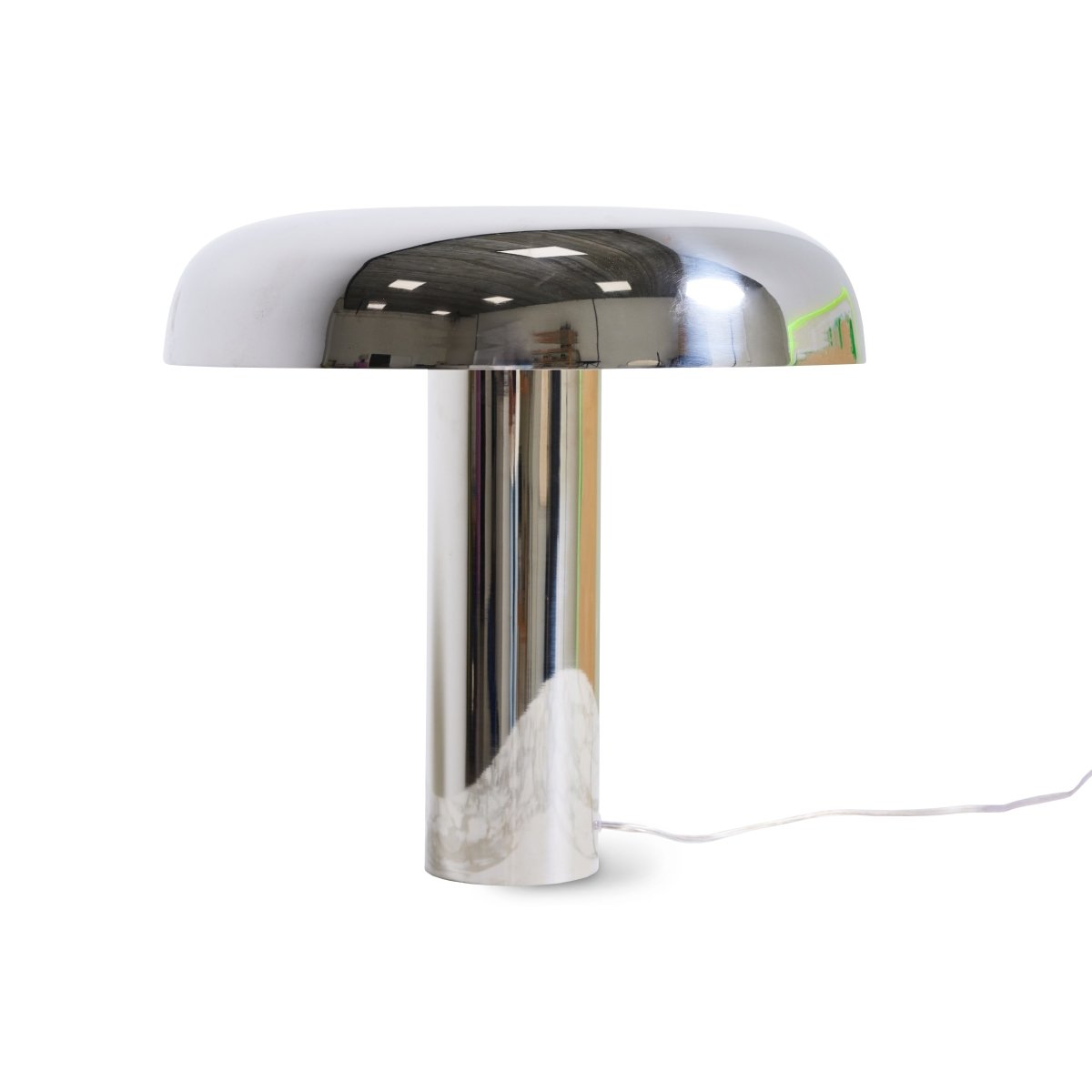 Mushroom Table Lamp, Chrome – House of Orange