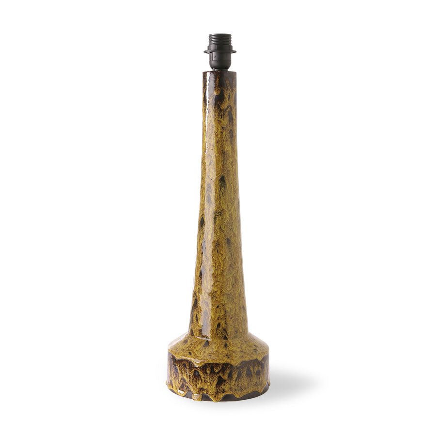Retro Stoneware Lamp Base Mustard – House of Orange